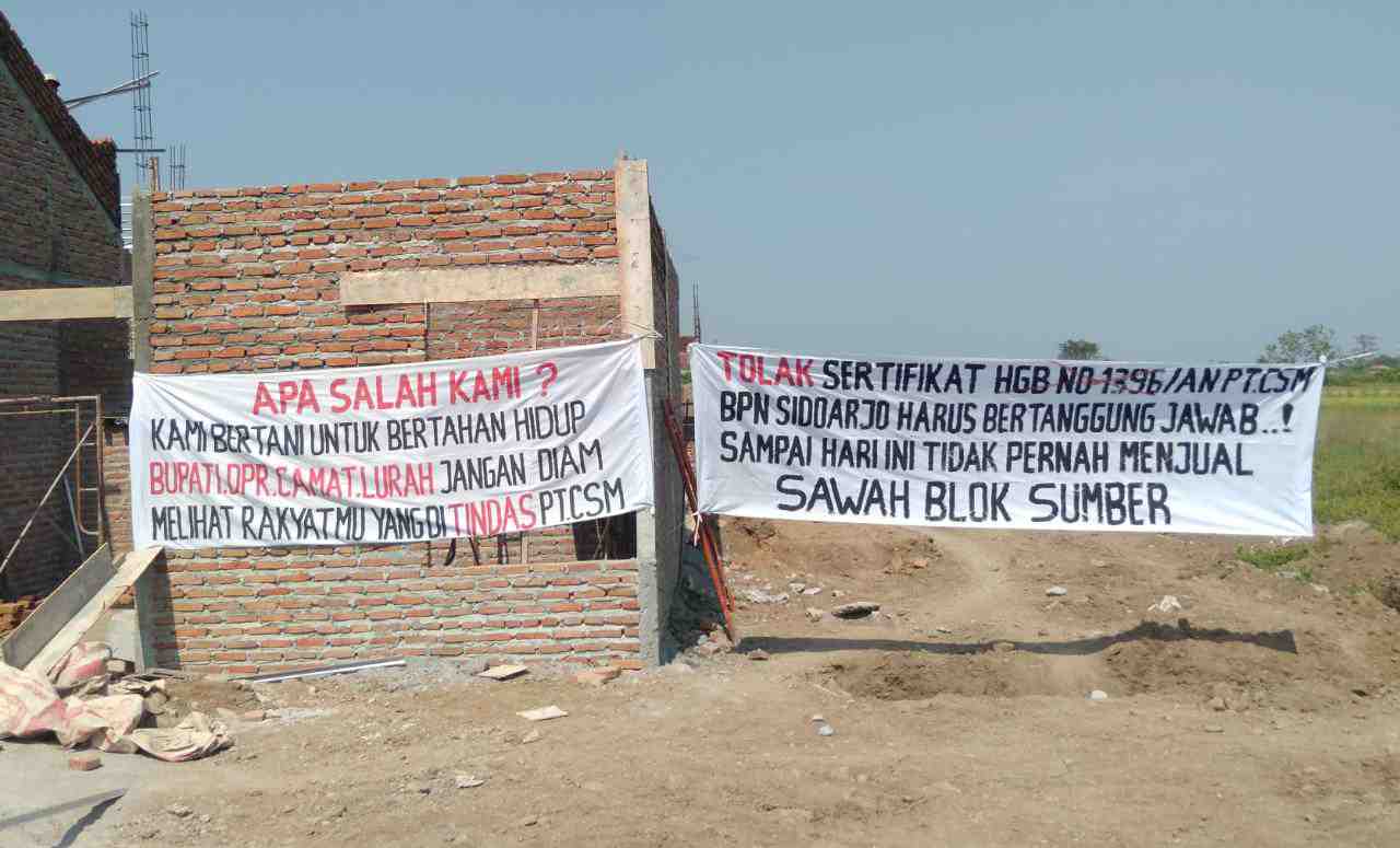 Lahan 8 Petani Gogol Gilir Urangagung Tak Masuk Perubahan, PT CSM ...