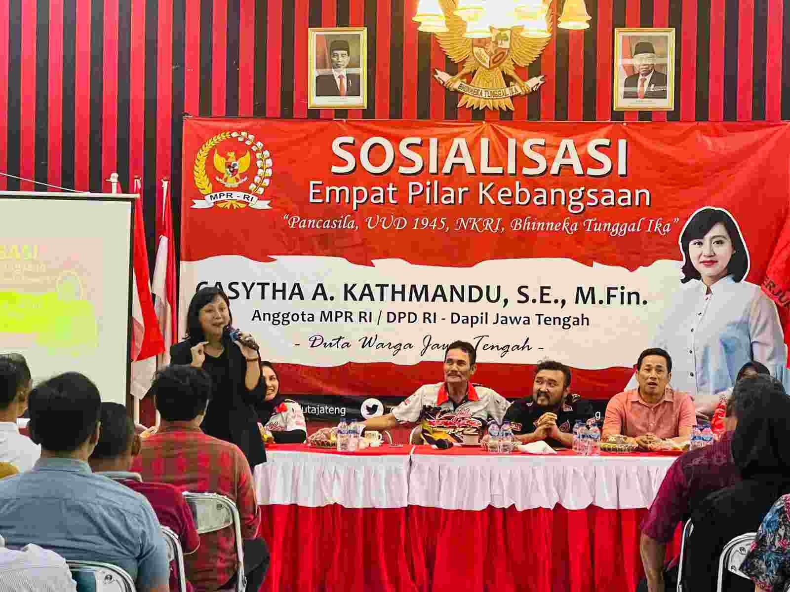 Anggota Dpr Ri Casytha A Kathmandu Gelar Sosialisasi 4 Pilar Kebangsaan