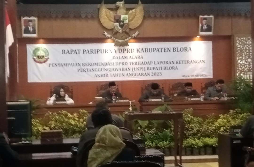Rapat Paripurna Penyampaian LKPJ Bupati Blora TA 2023 - Media Berita Bangsa